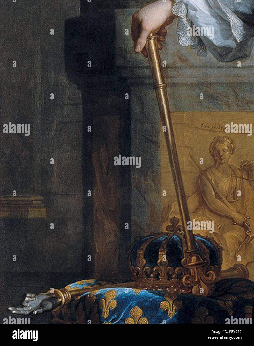 145 Couronne Louis XIV Sceptre Main de justice Stock Photo - Alamy