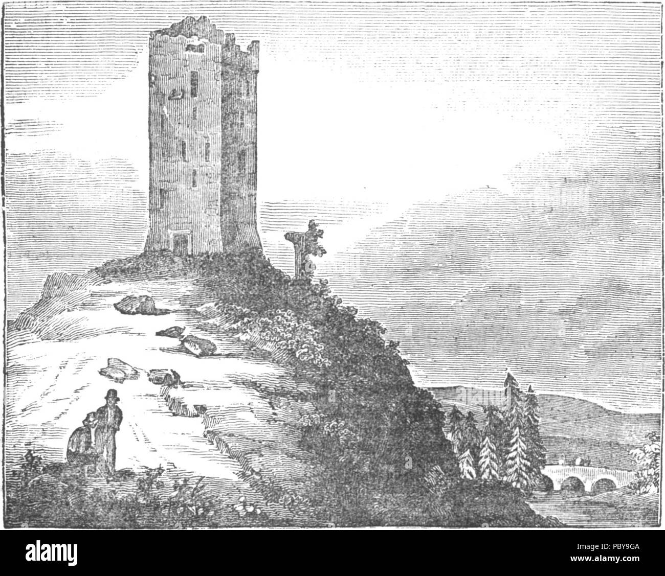 Castle architecture ireland Black and White Stock Photos & Images - Alamy