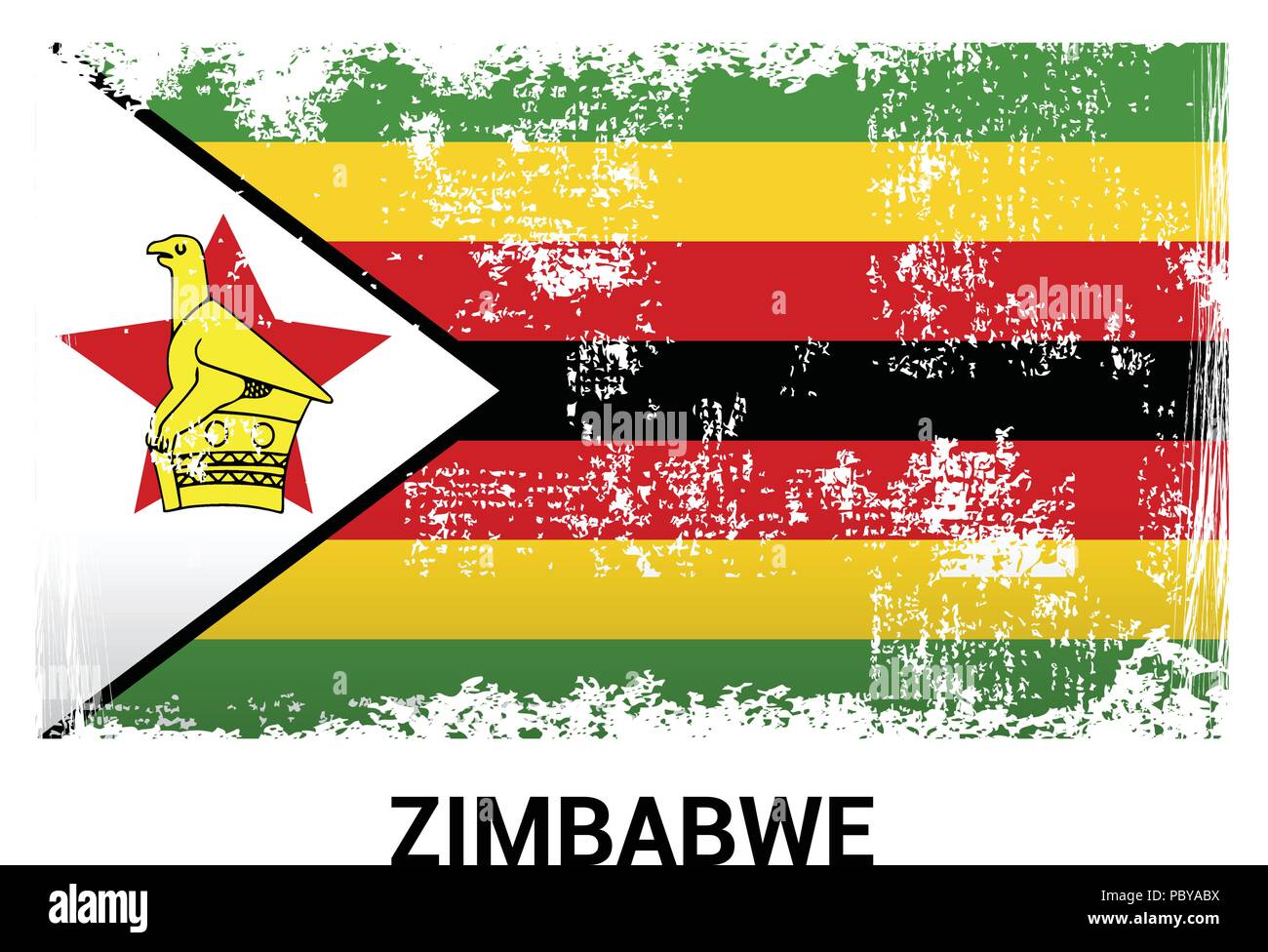 Zimbabwe Flag with creative design vector Stock Vector Image & Art - Alamy