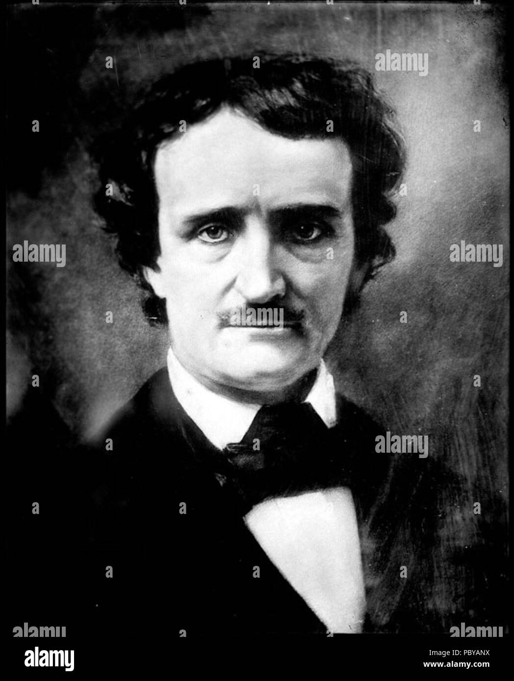 . Unidentified portrait of en:Edgar Allan Poe; portrait was ...