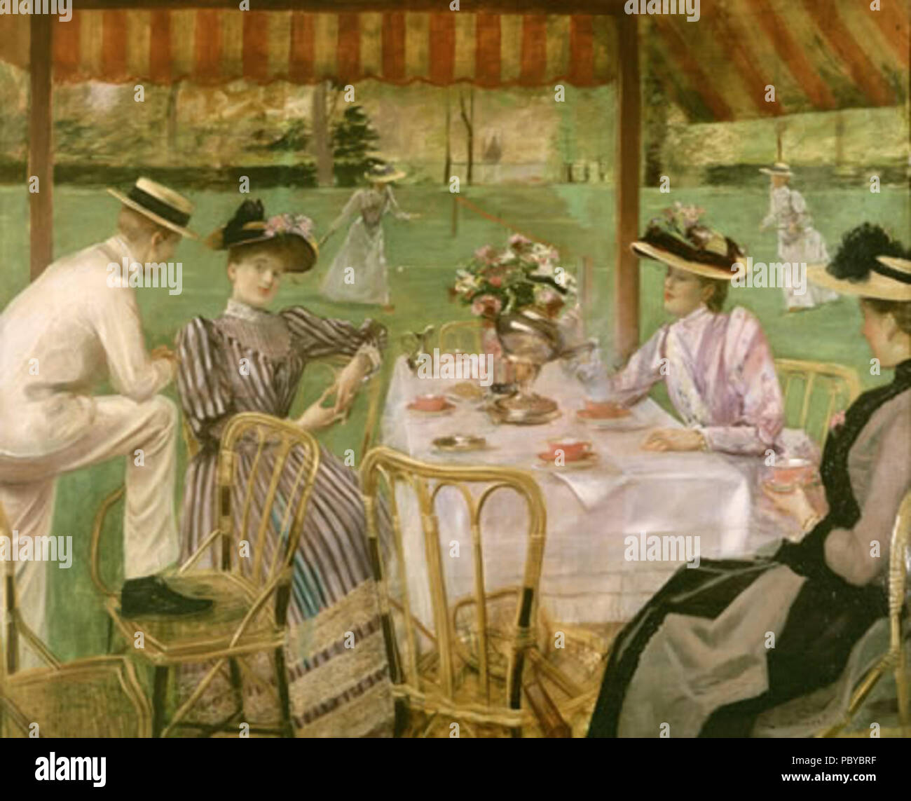 Victorian drinking tea hi-res stock photography and images - Alamy