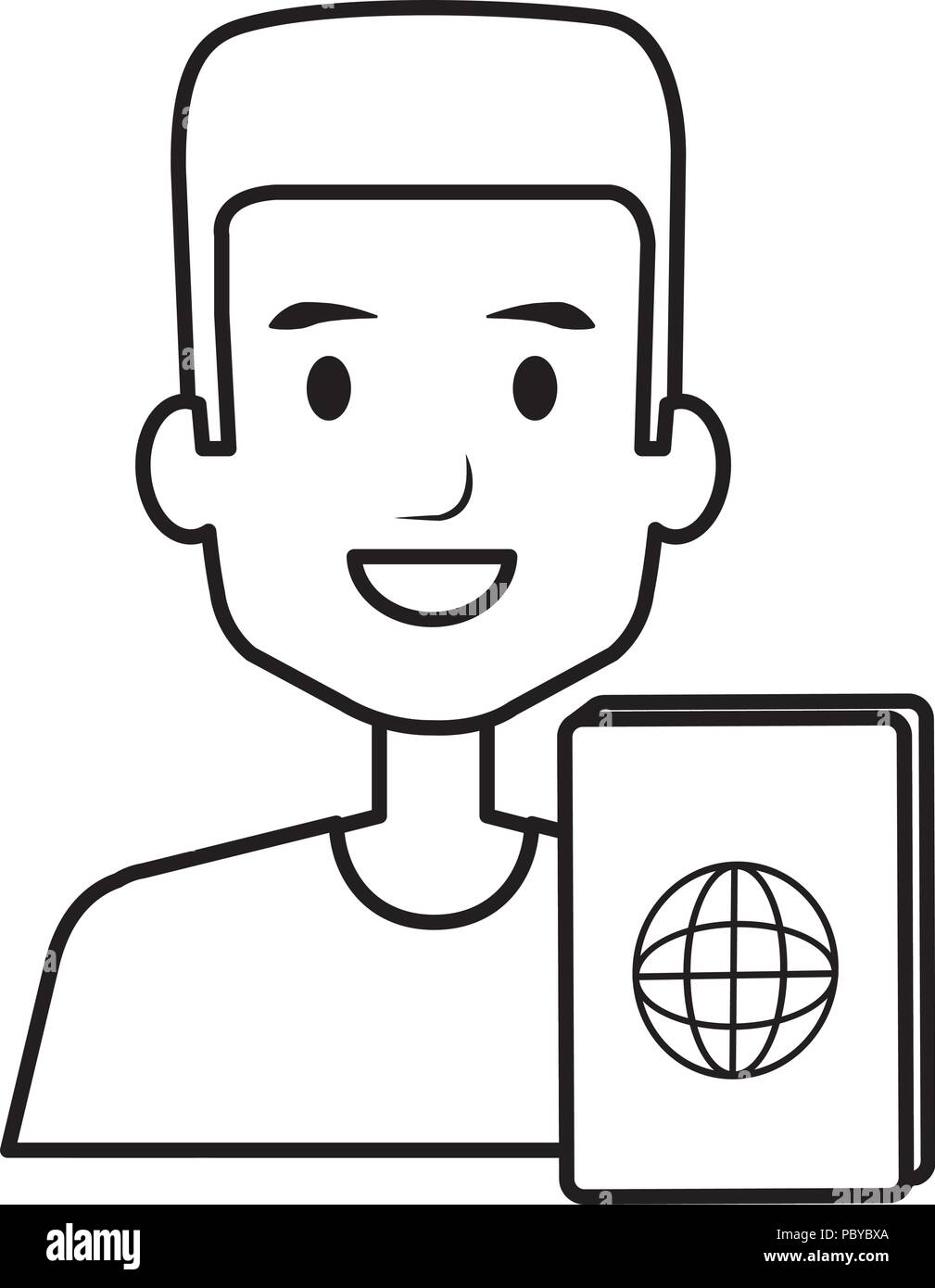 Young traveler passport Stock Vector Images - Alamy