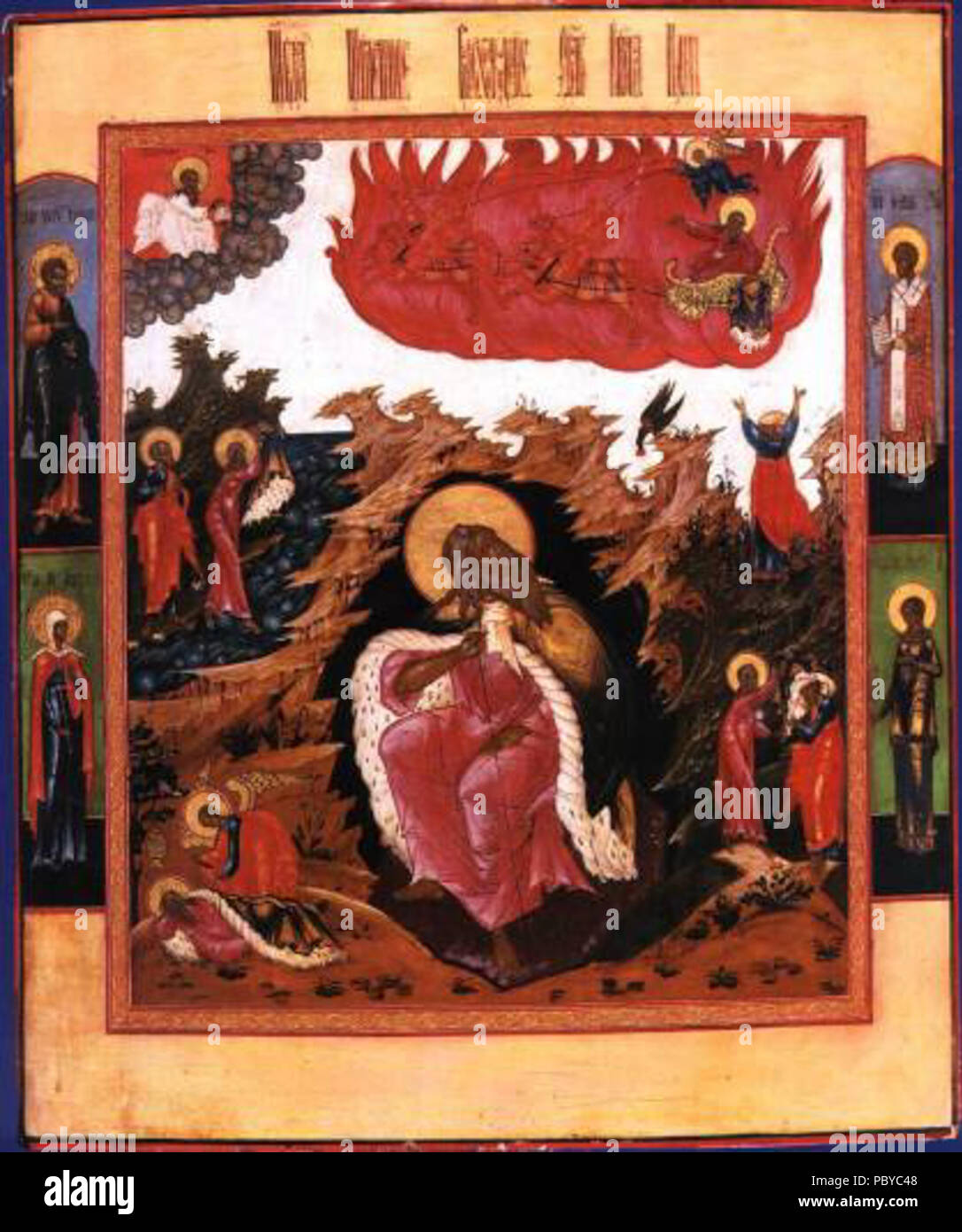 183 Elijah (Palekh, 19 c Stock Photo - Alamy
