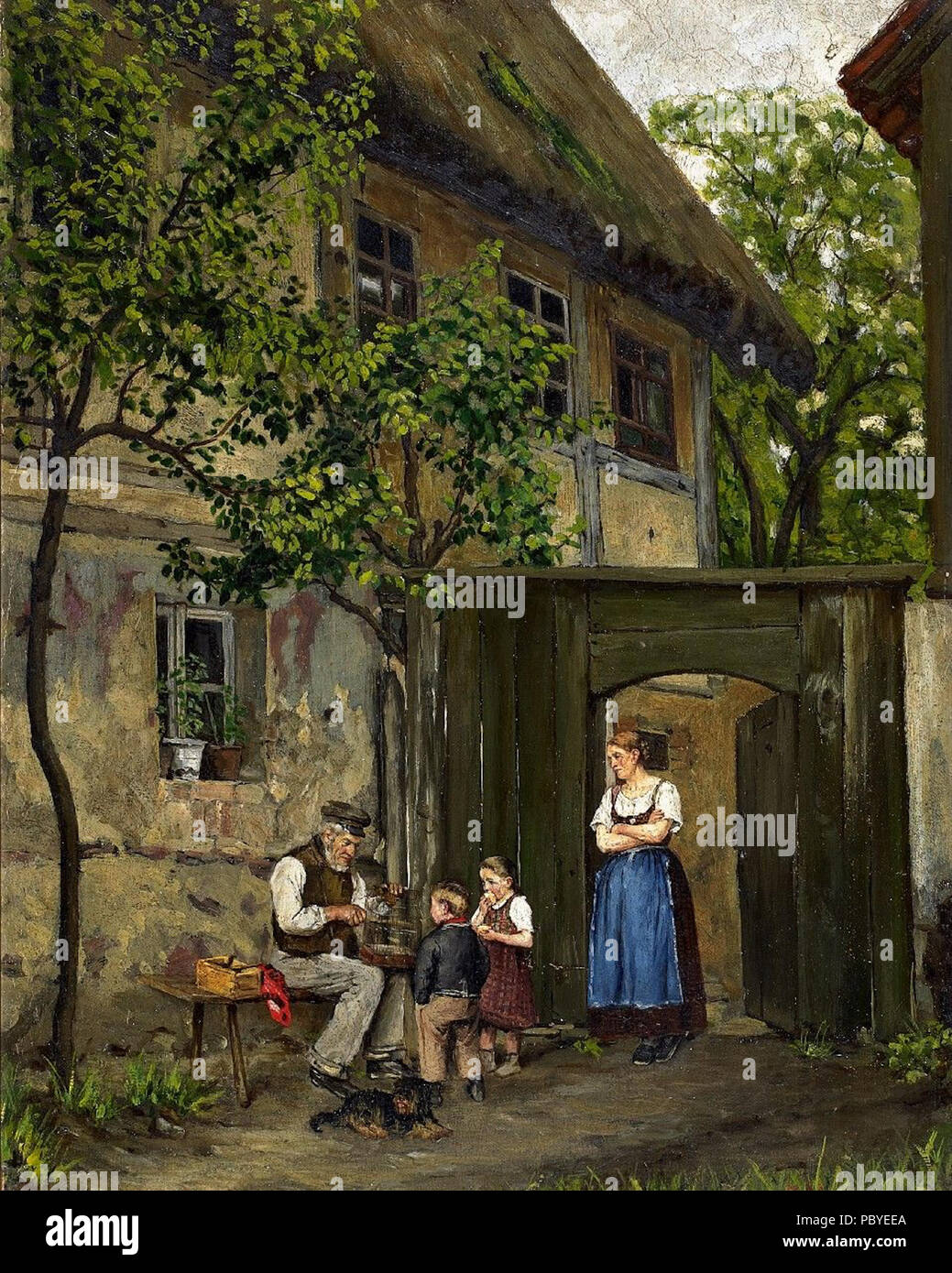 193 Erich Hammer Vor dem Gehöft Stock Photo - Alamy
