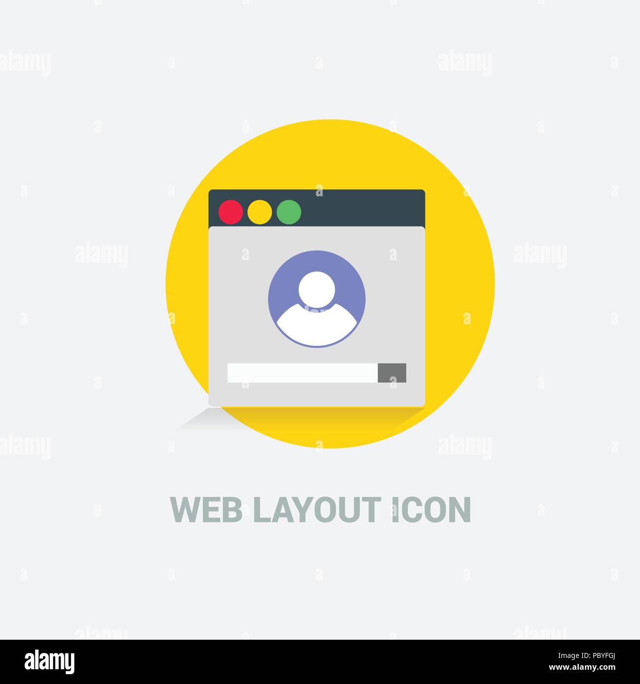 Web Layout icon deisgn vector Stock Vector Image & Art - Alamy
