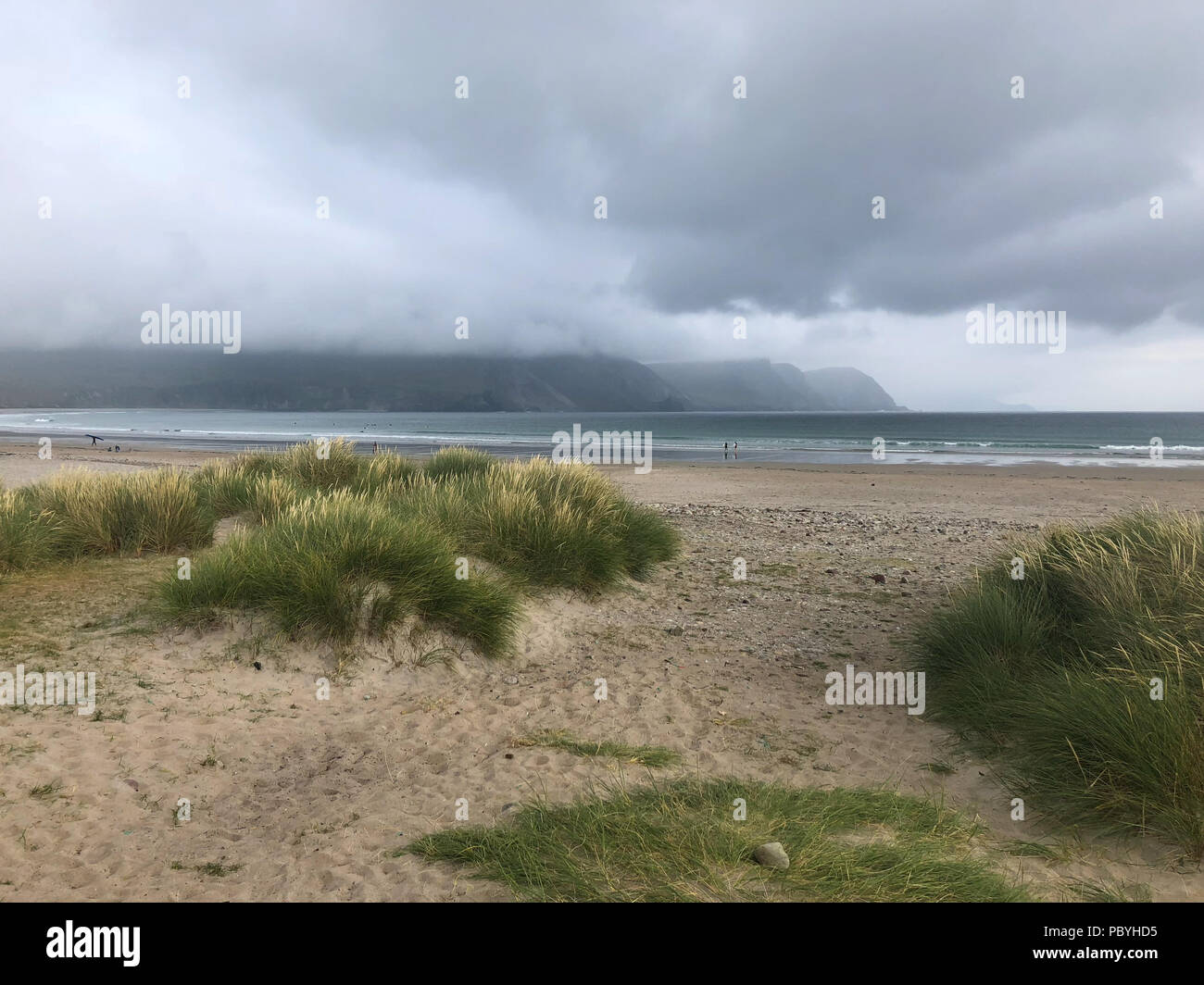 Achill Island lies off County Mayo on the west coast of the Republic of ...