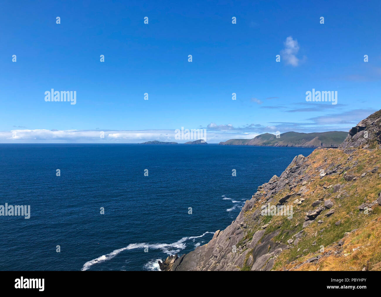 Beautiful coast between Slea Head and Dunmore Head at Slea Head Drive ...