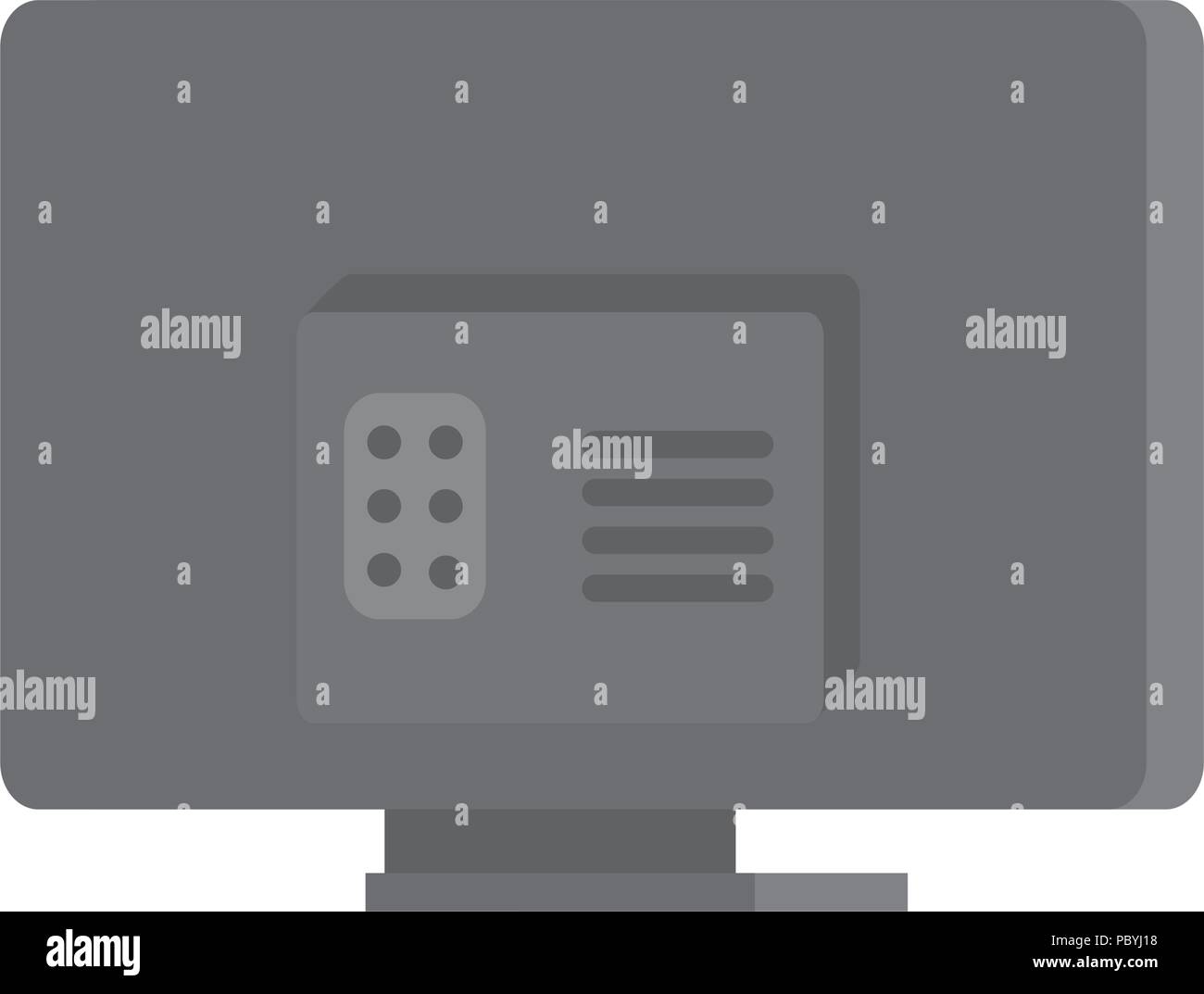 modern tv back isolated icon Stock Vector Image & Art - Alamy