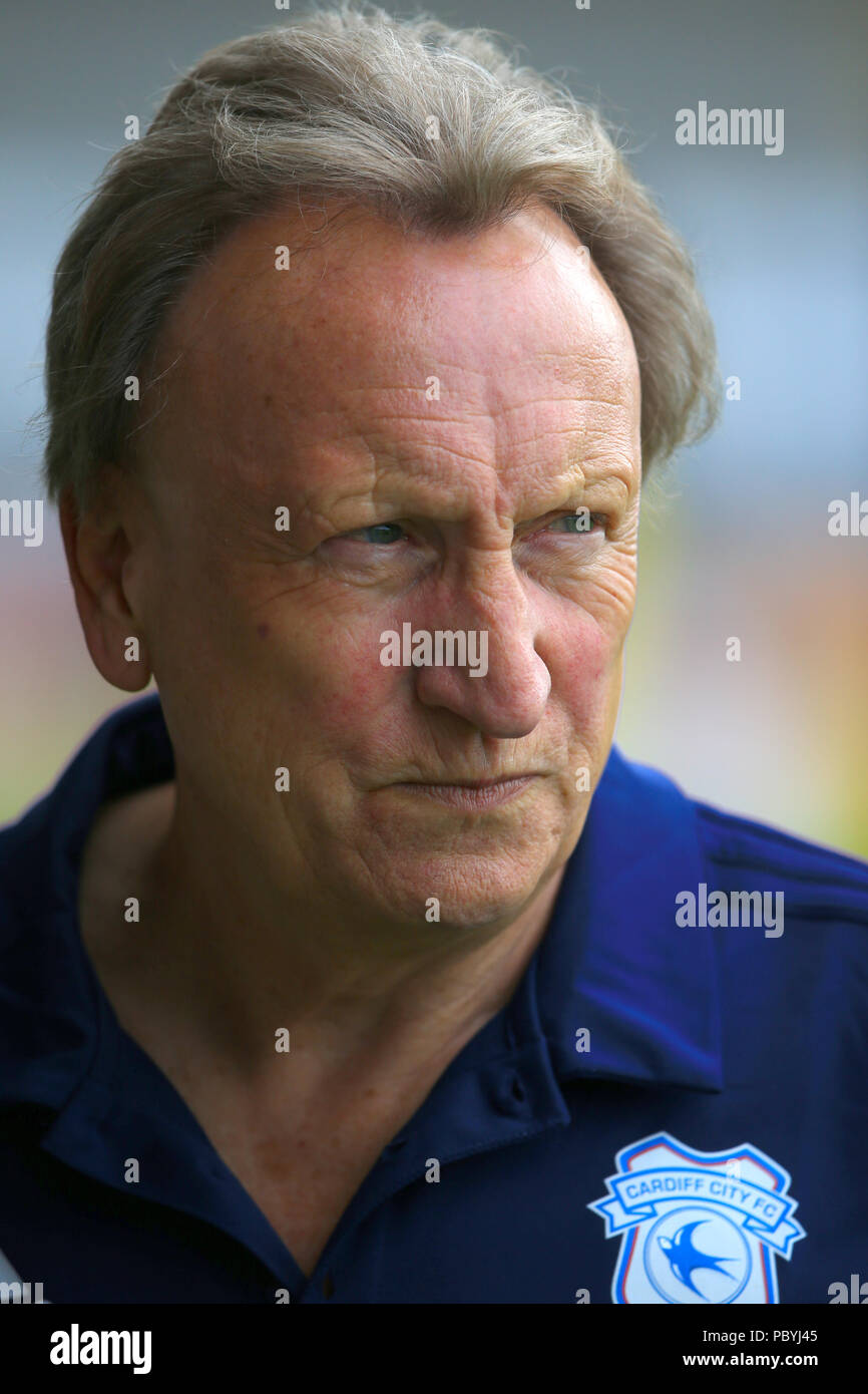 Cardiff City's manager Neil Warnock Stock Photo - Alamy