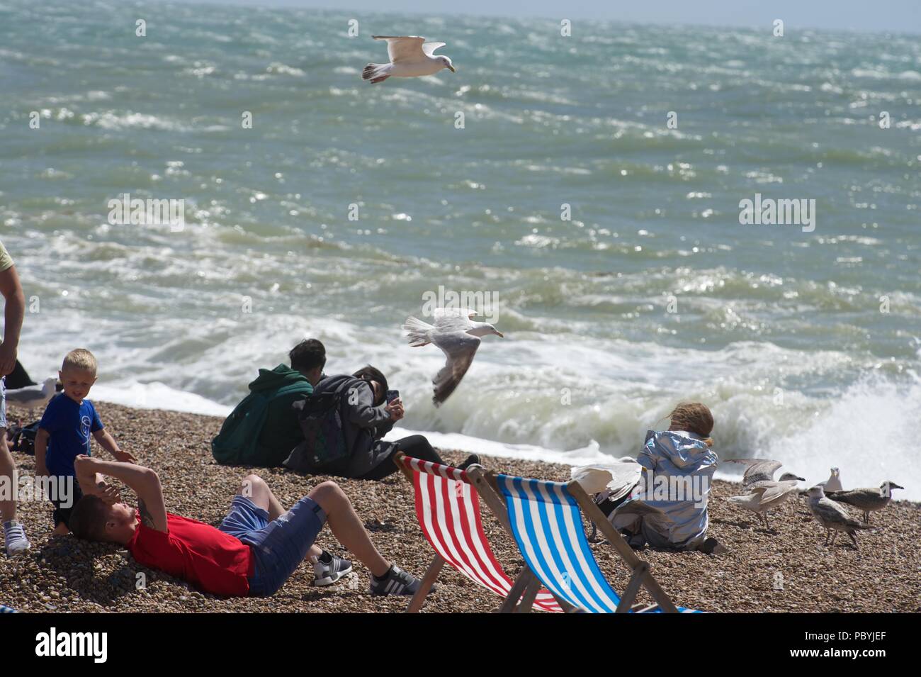 Brighton Beach, summer 2018 Stock Photo - Alamy