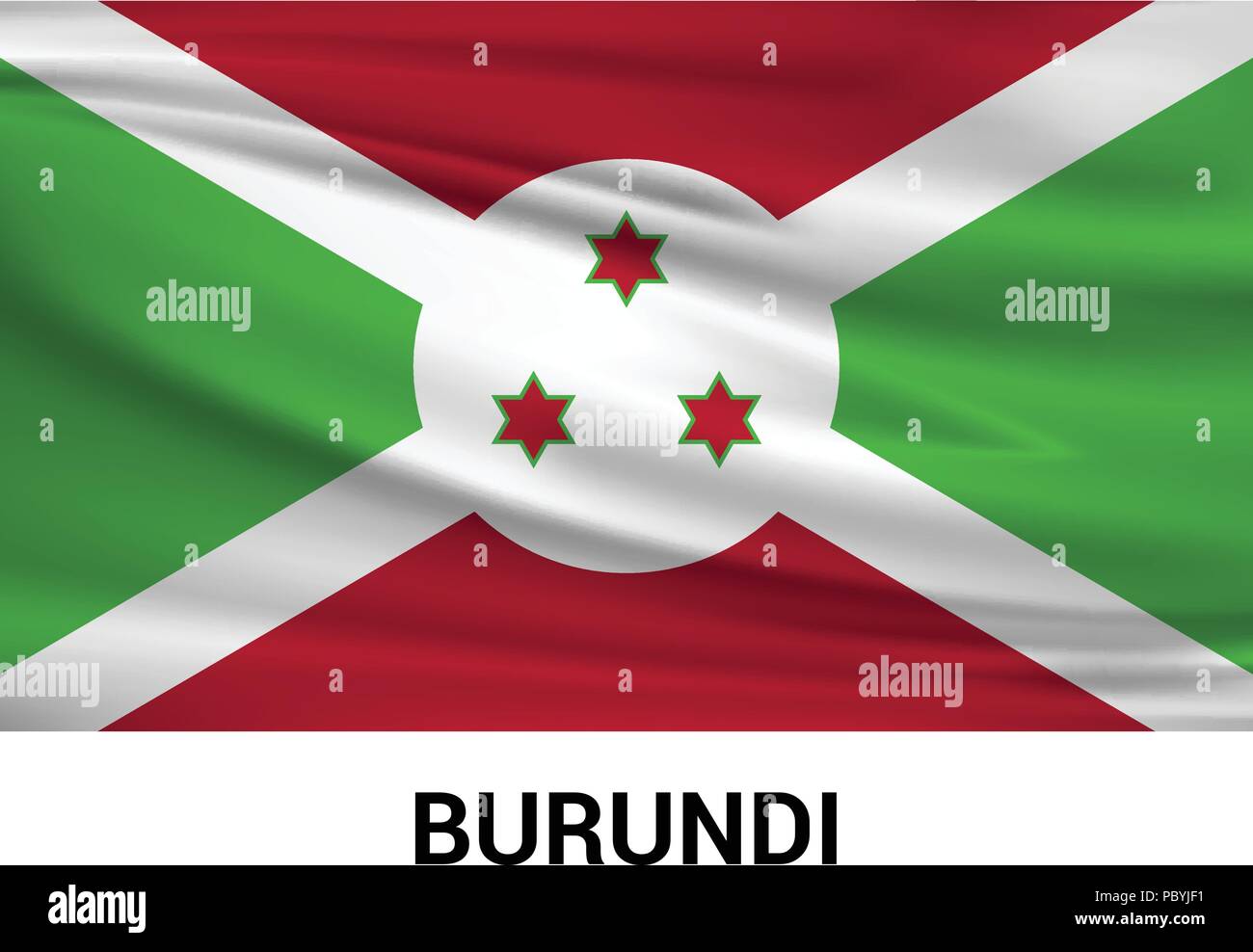 Burundi flag design vector Stock Vector Image & Art - Alamy