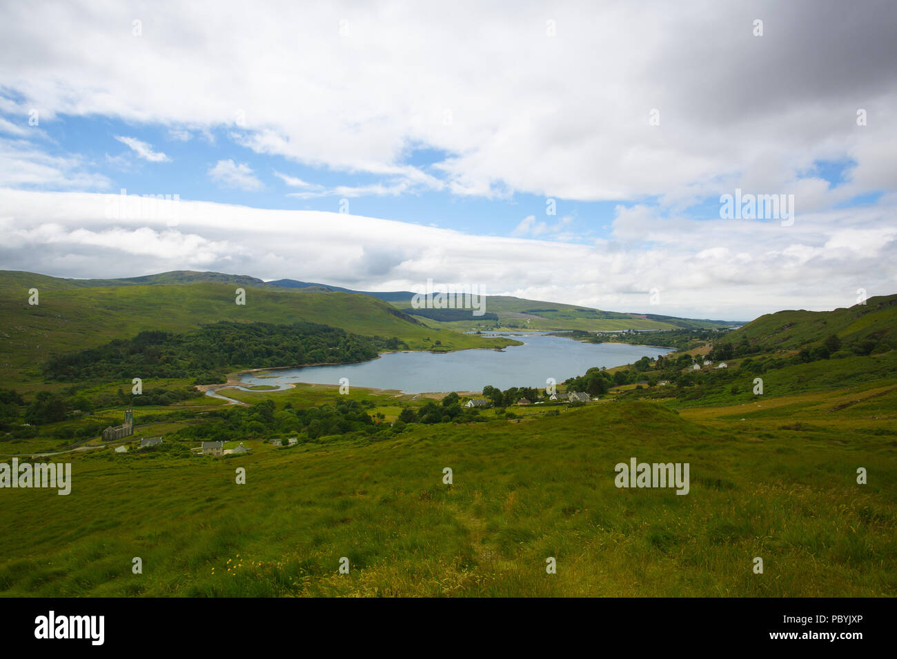 Dunlewey or Dunlewy is a small Gaeltacht village in the Gweedore area ...