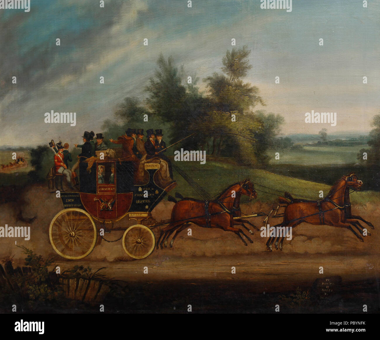 Stagecoach 19th century hi-res stock photography and images - Alamy