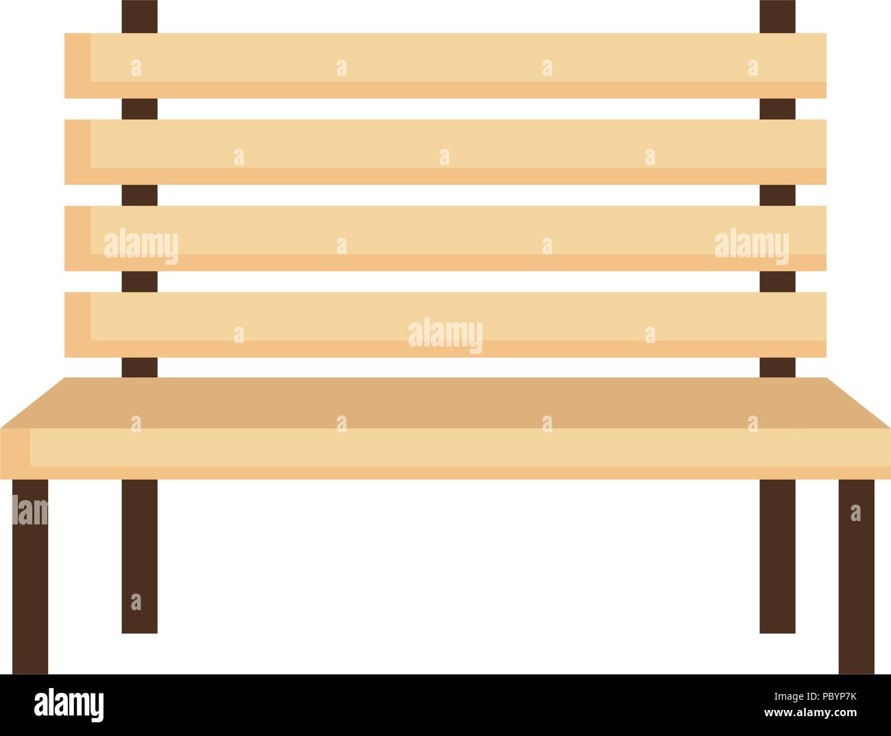 park wooden chair icon Stock Vector Image & Art - Alamy