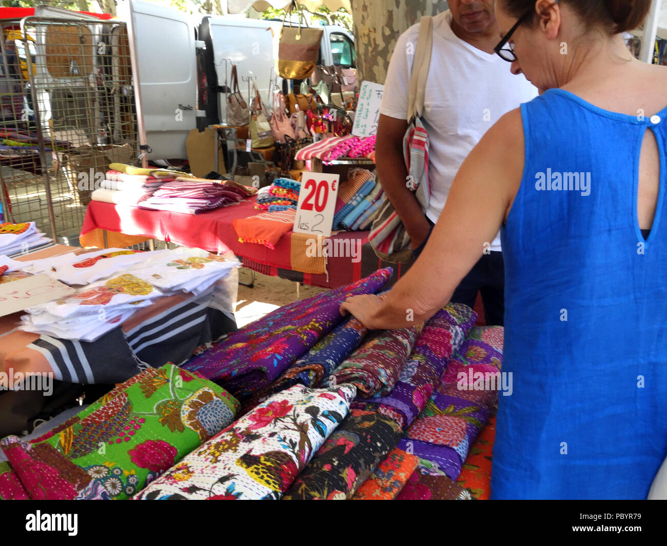 Market at saint chinian hi-res stock photography and images - Alamy