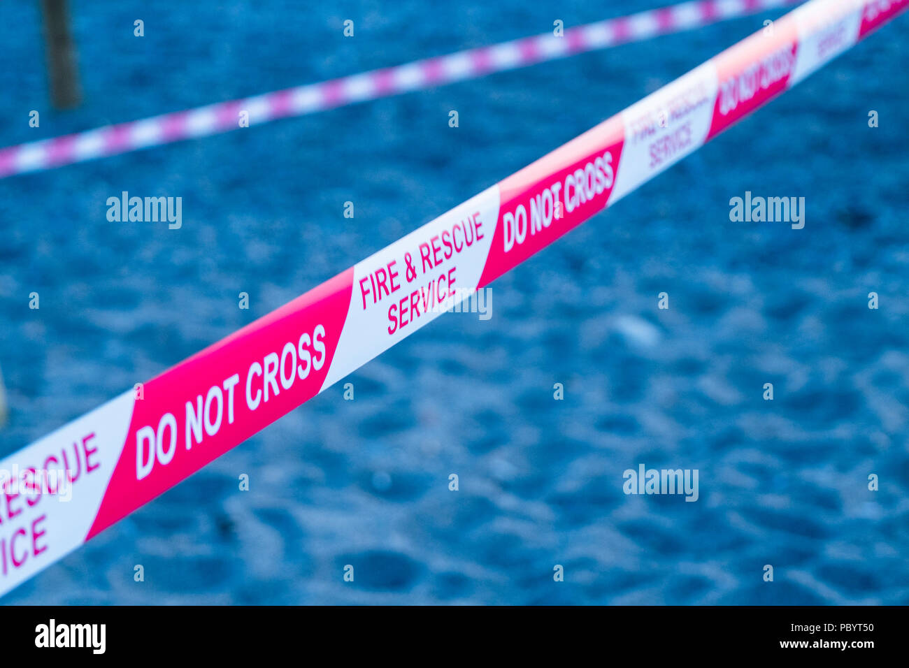Red and white cordon hi-res stock photography and images - Alamy