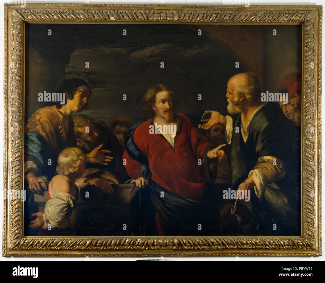 88 The Tribute Money (Bernardo Strozzi) - Nationalmuseum - 17134 Stock ...