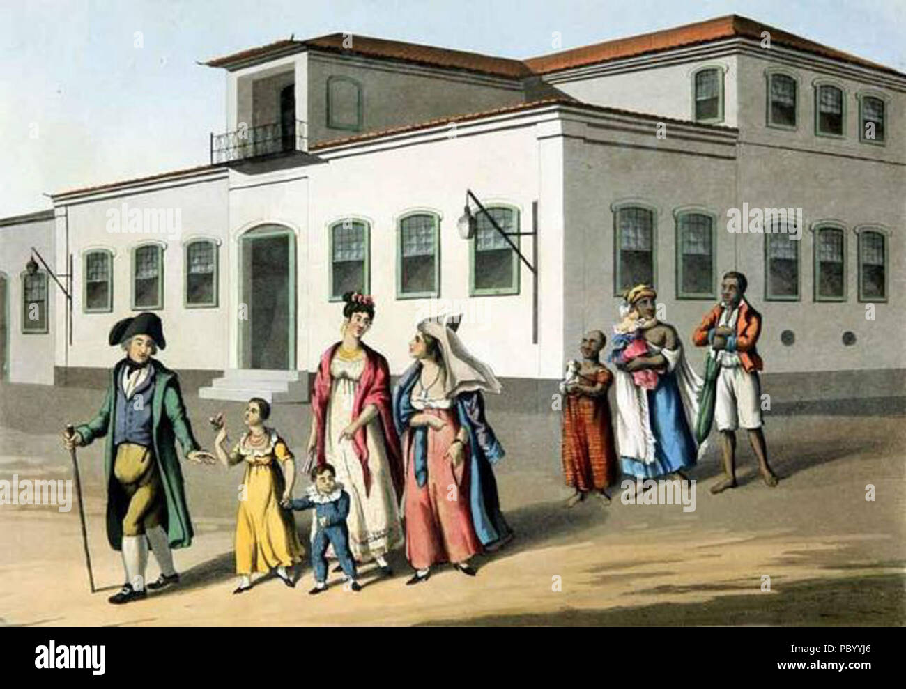 273 Henry Chamberlain - Uma família brasileira Stock Photo - Alamy