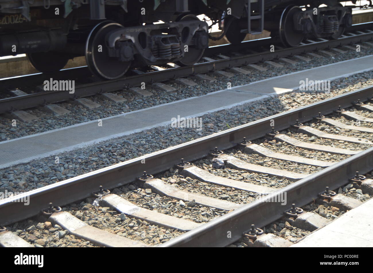 The concept of logistics of transportation of goods by rail, freight ...