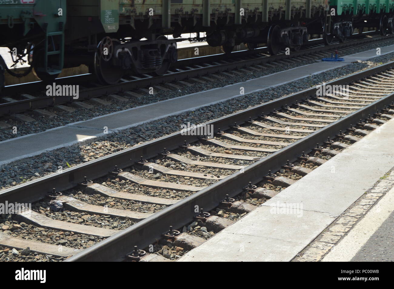 The concept of logistics of transportation of goods by rail, freight ...