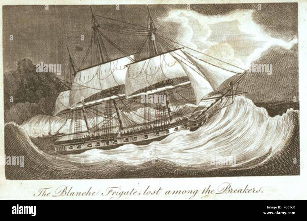 281 HMS Blanche wrecked Stock Photo - Alamy