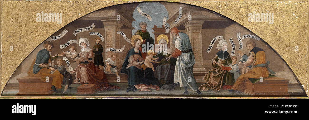 283 Holy Kinship (South German 16th century Stock Photo - Alamy