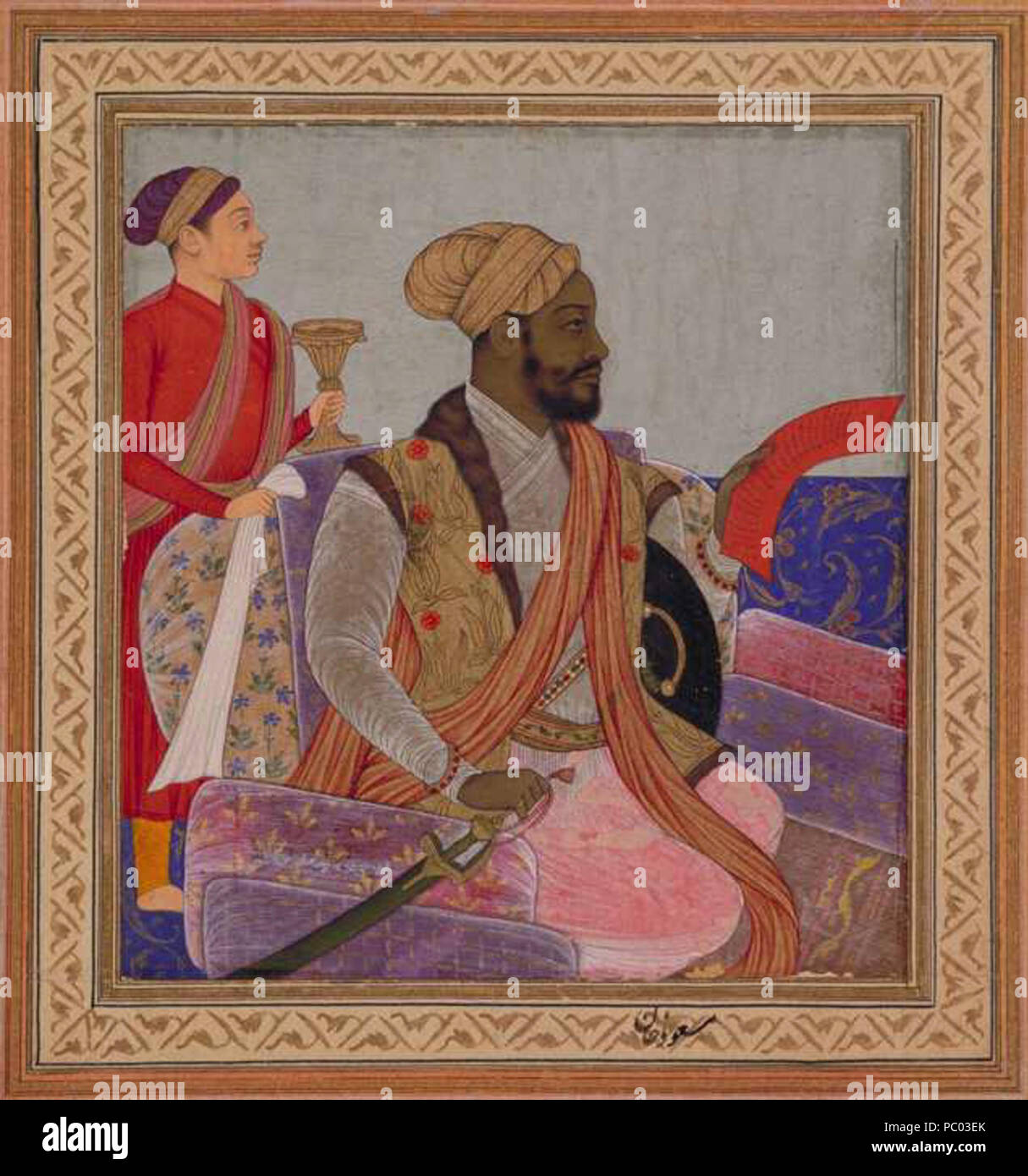 293 Ikhlas Khan chief minister of Muhammad 'Adil Shah of Bijapur Stock ...