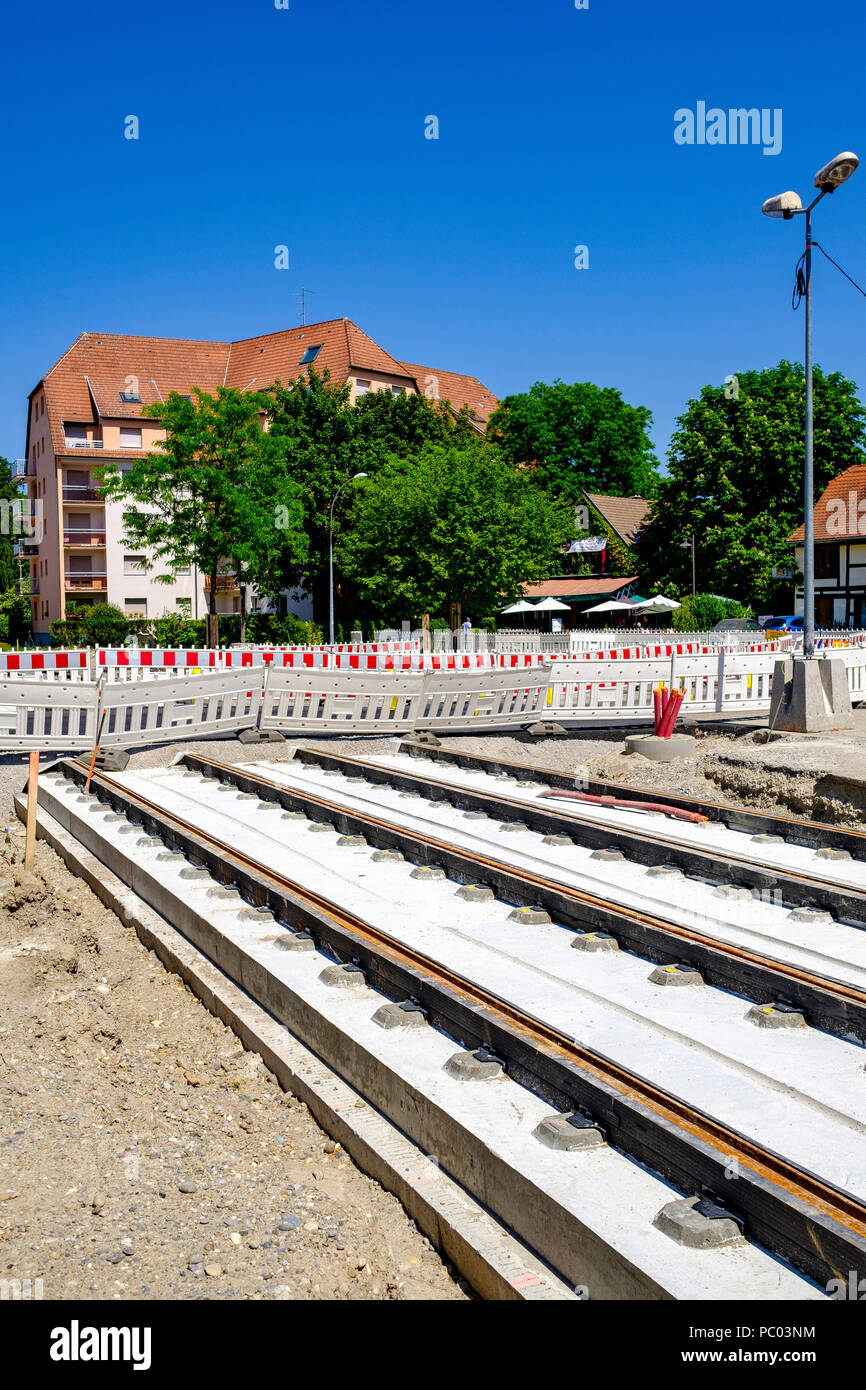 Concrete safety barrier construction hi-res stock photography and ...