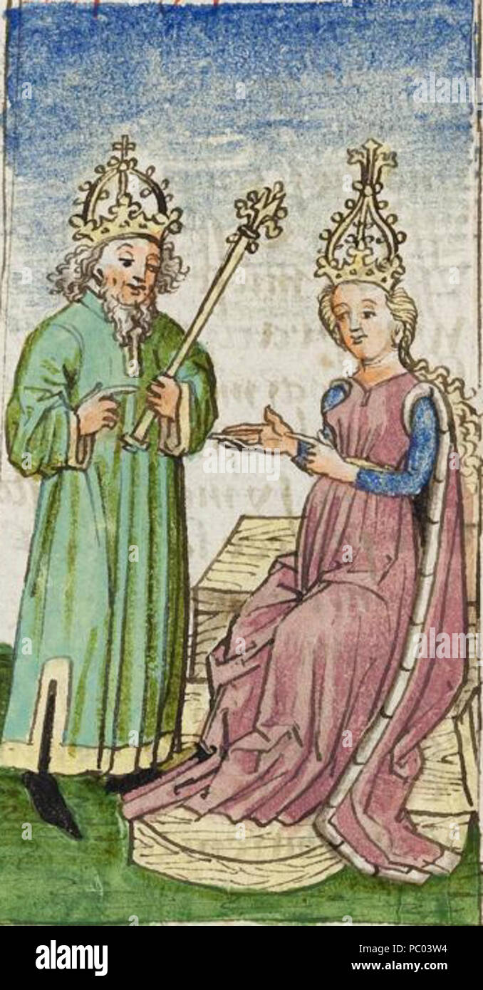 294 Image 28v b Gesta Romanorum - Donaueschingen Stock Photo - Alamy