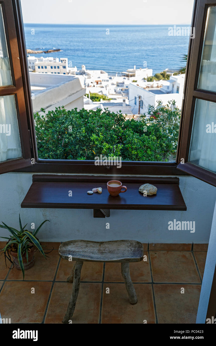View from the window to the sea shore Stock Photo - Alamy