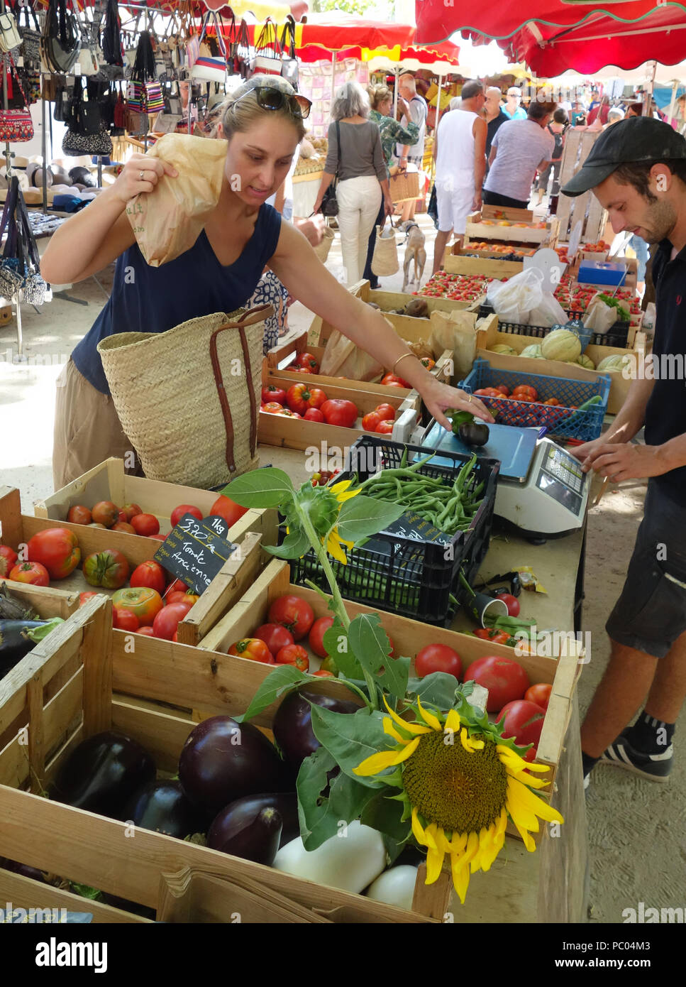Market at saint chinian hi-res stock photography and images - Alamy