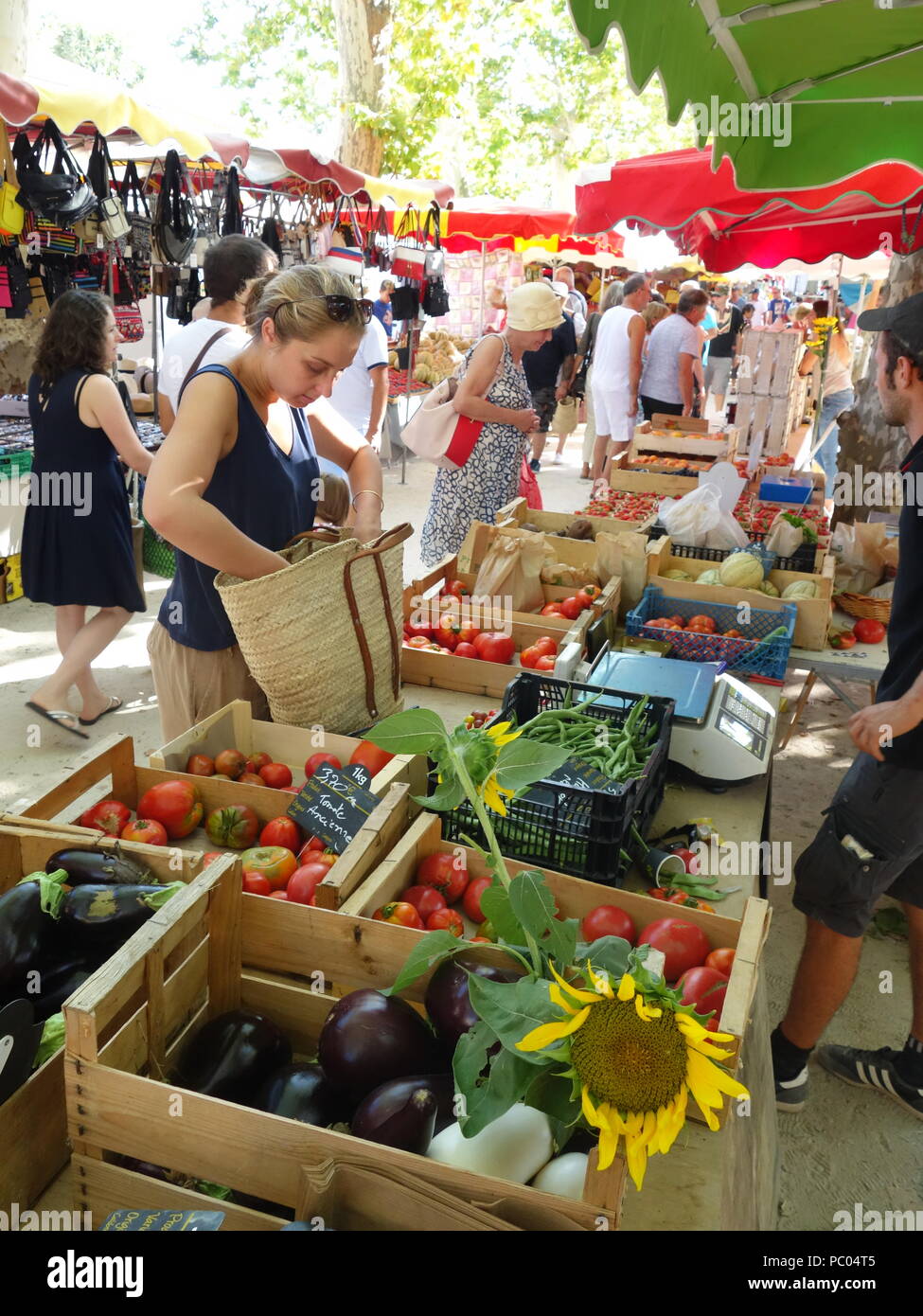 Market at saint chinian hi-res stock photography and images - Alamy