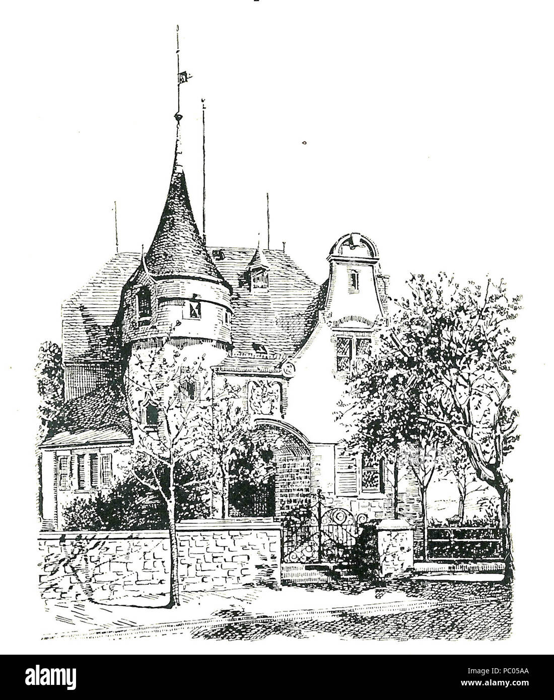 Old german house historical Cut Out Stock Images & Pictures - Alamy