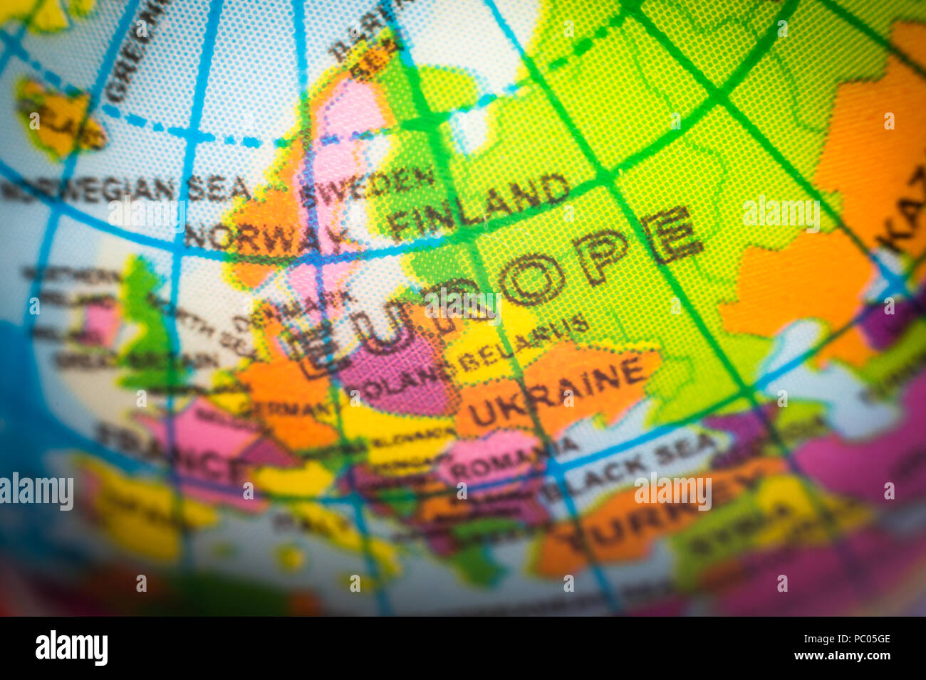 Simple map of world with countries hi-res stock photography and images ...