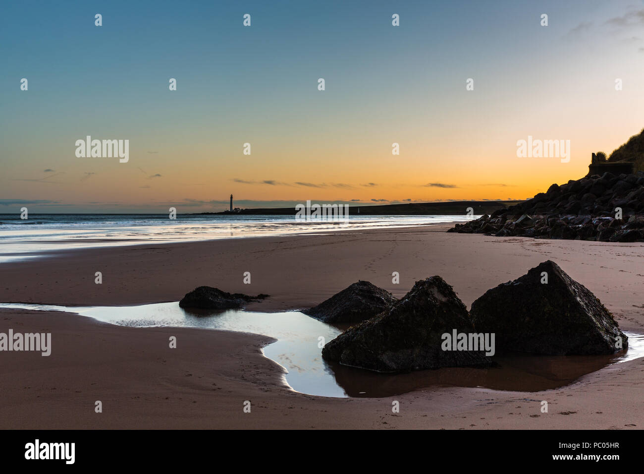 Beach scenes on East Coast of Scotland Stock Photo - Alamy