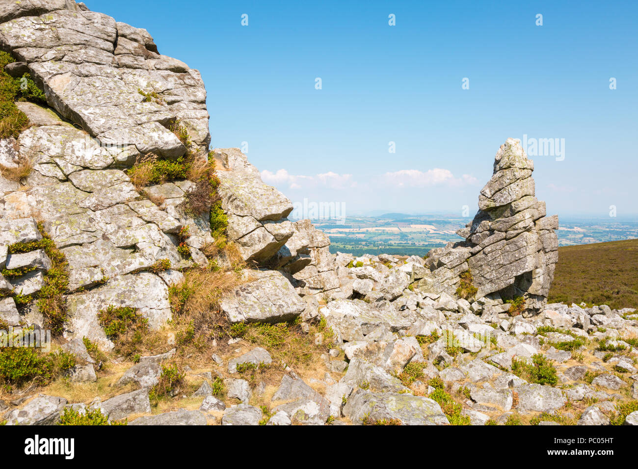 Stiperstones, Shropshire landscape, UK Stock Photo - Alamy