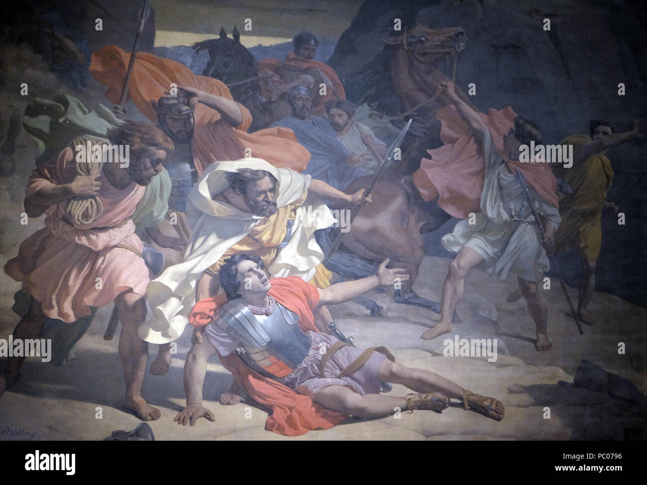 The Conversion of St. Paul, Mural Painting by Michel-Martin Drolling in ...