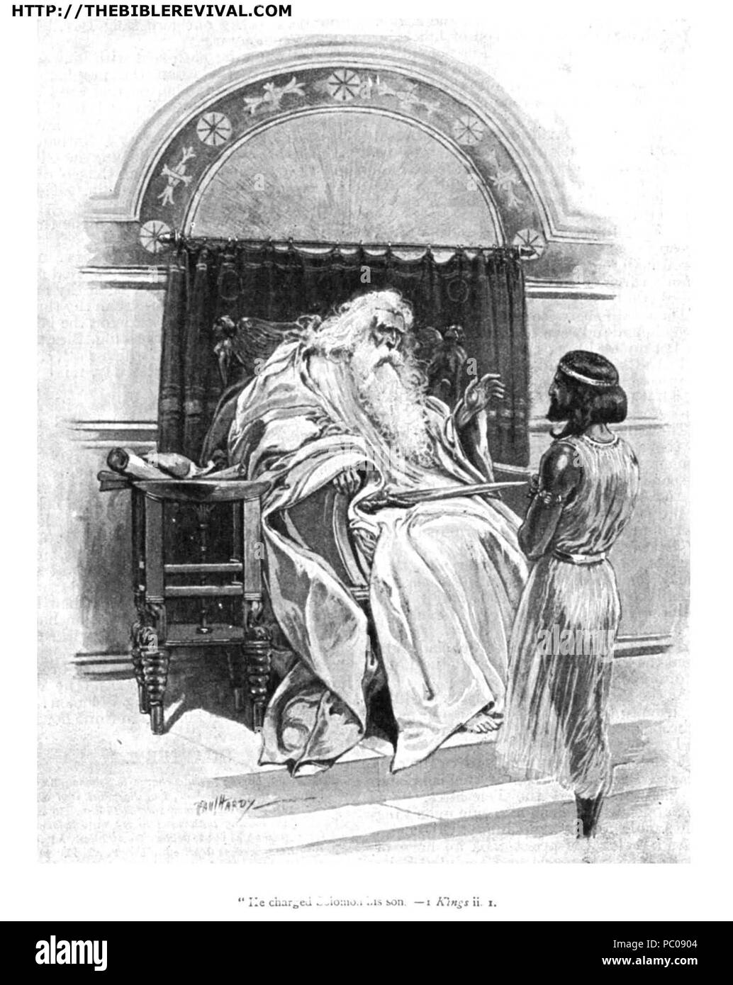 268 He charged Solomon his son Stock Photo - Alamy