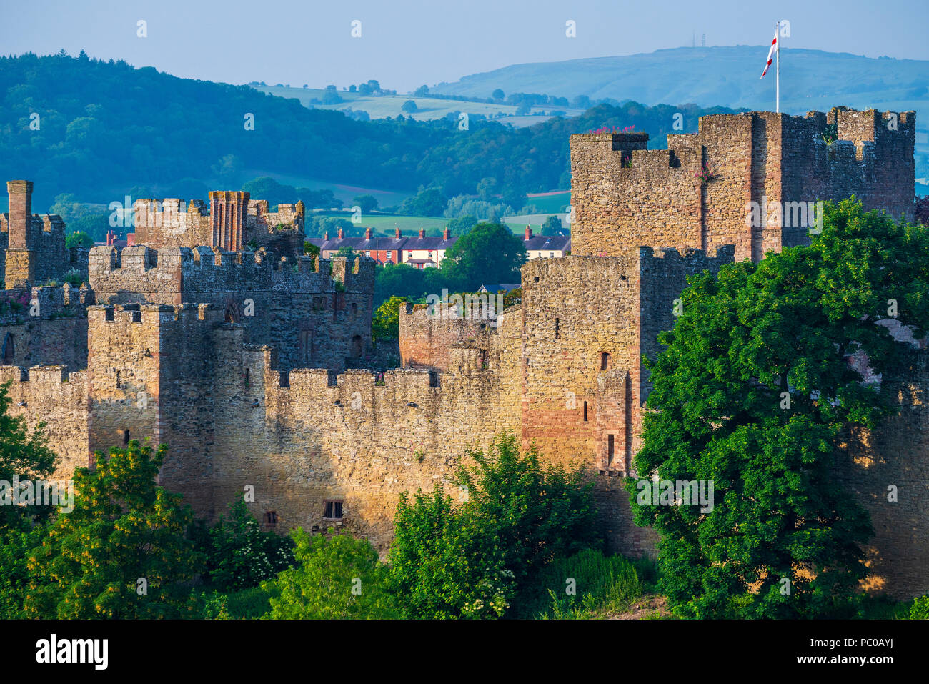 Ludlow Castle, Shropshire, England, United Kingdom, Europe Stock Photo ...
