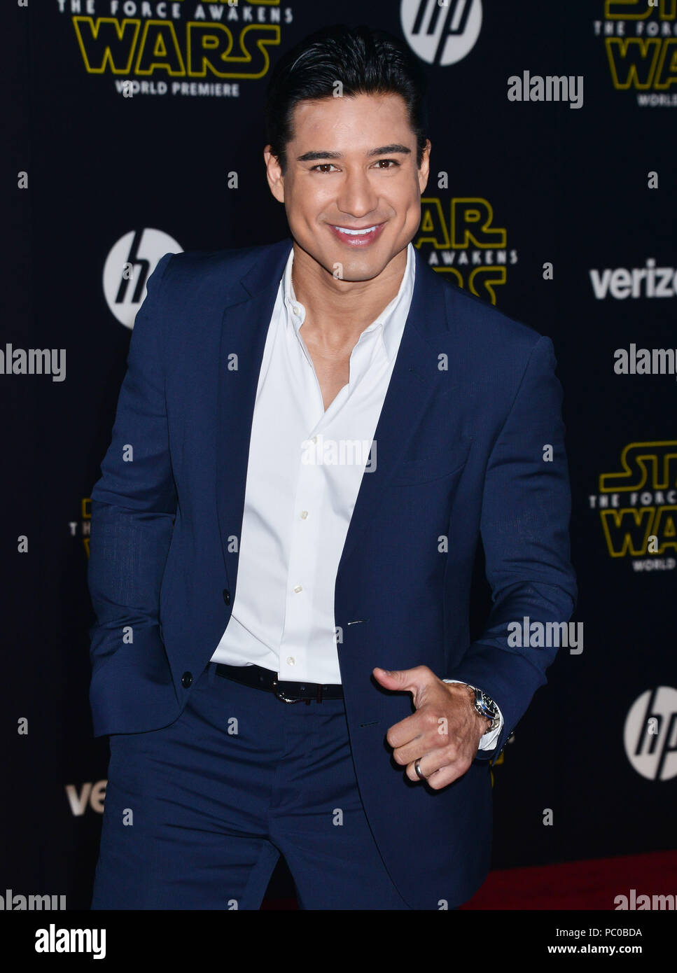 Mario Lopez at the Star Wars The Force Awakens Premiere at the Dolby ...