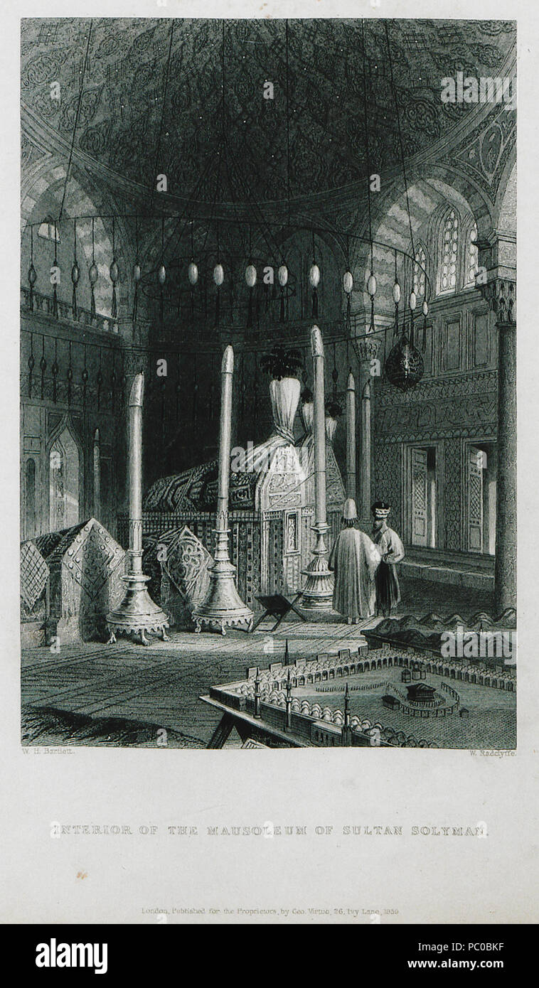 298 Interior of the mausoleum of Sultan Solyman - Pardoe Julia - 1838 ...