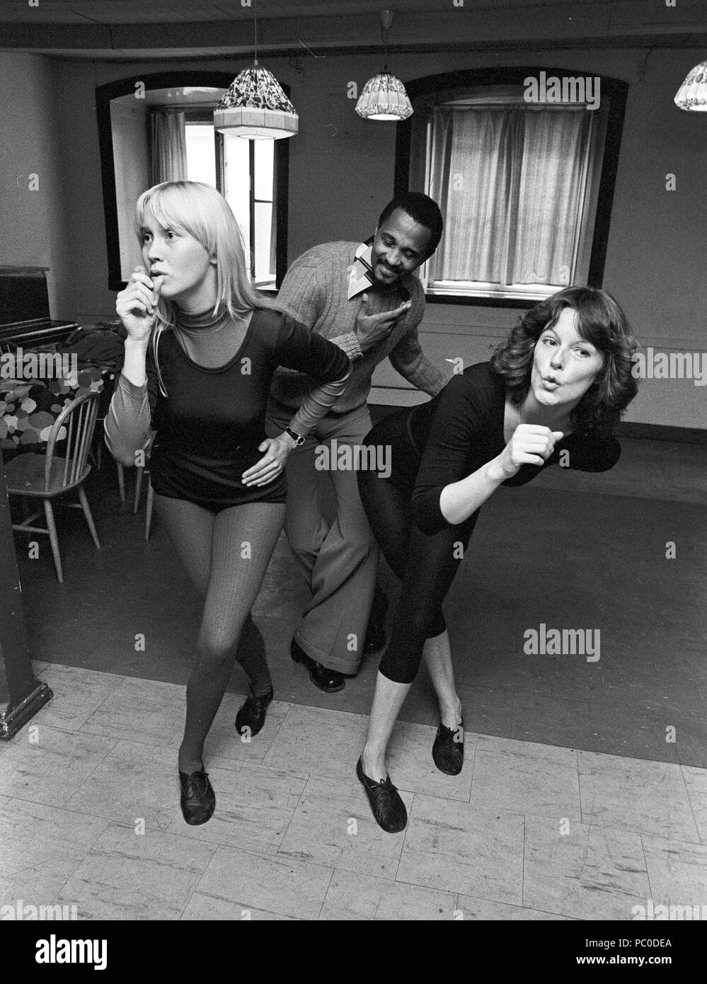 ABBA. Anni-Frid Lyngstad and Agnetha Fältskog in the 1970s rehearsing ...