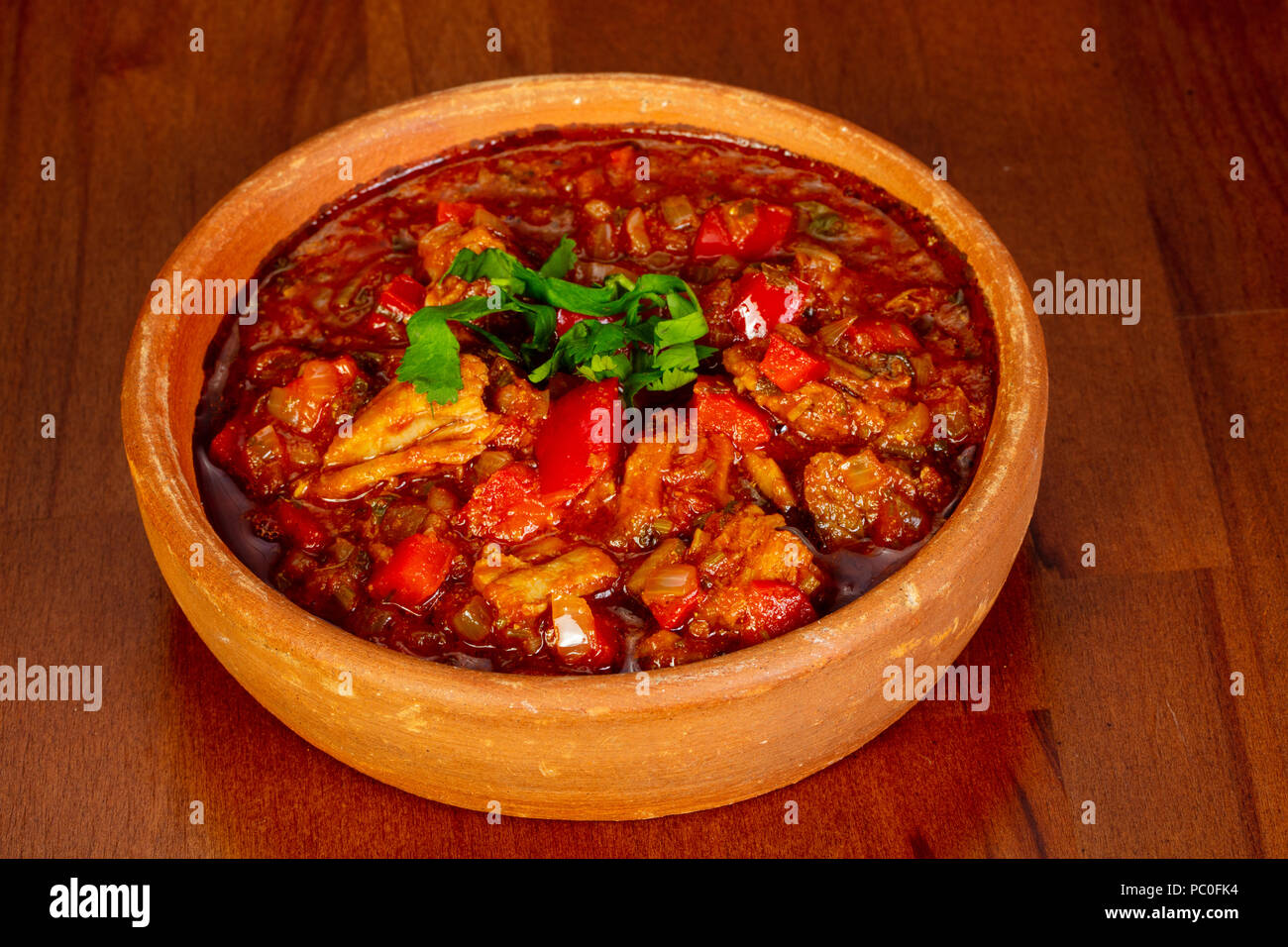 Georgian traditional chahohbili with herbs Stock Photo - Alamy