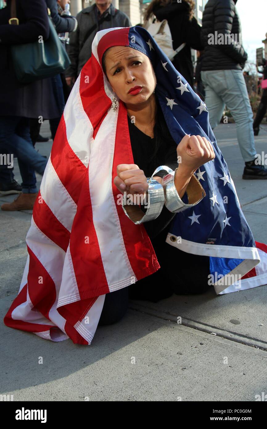 New York, NY USA. 30th. Jul, 2018. Known as the Trump Puppet performer ...