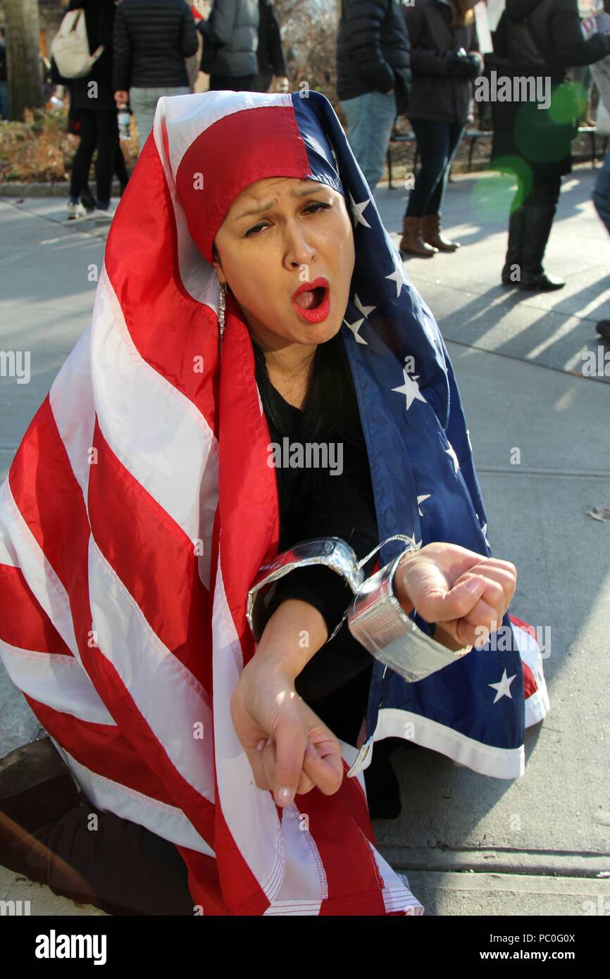 New York, NY USA. 30th. Jul, 2018. Known as the Trump Puppet performer ...