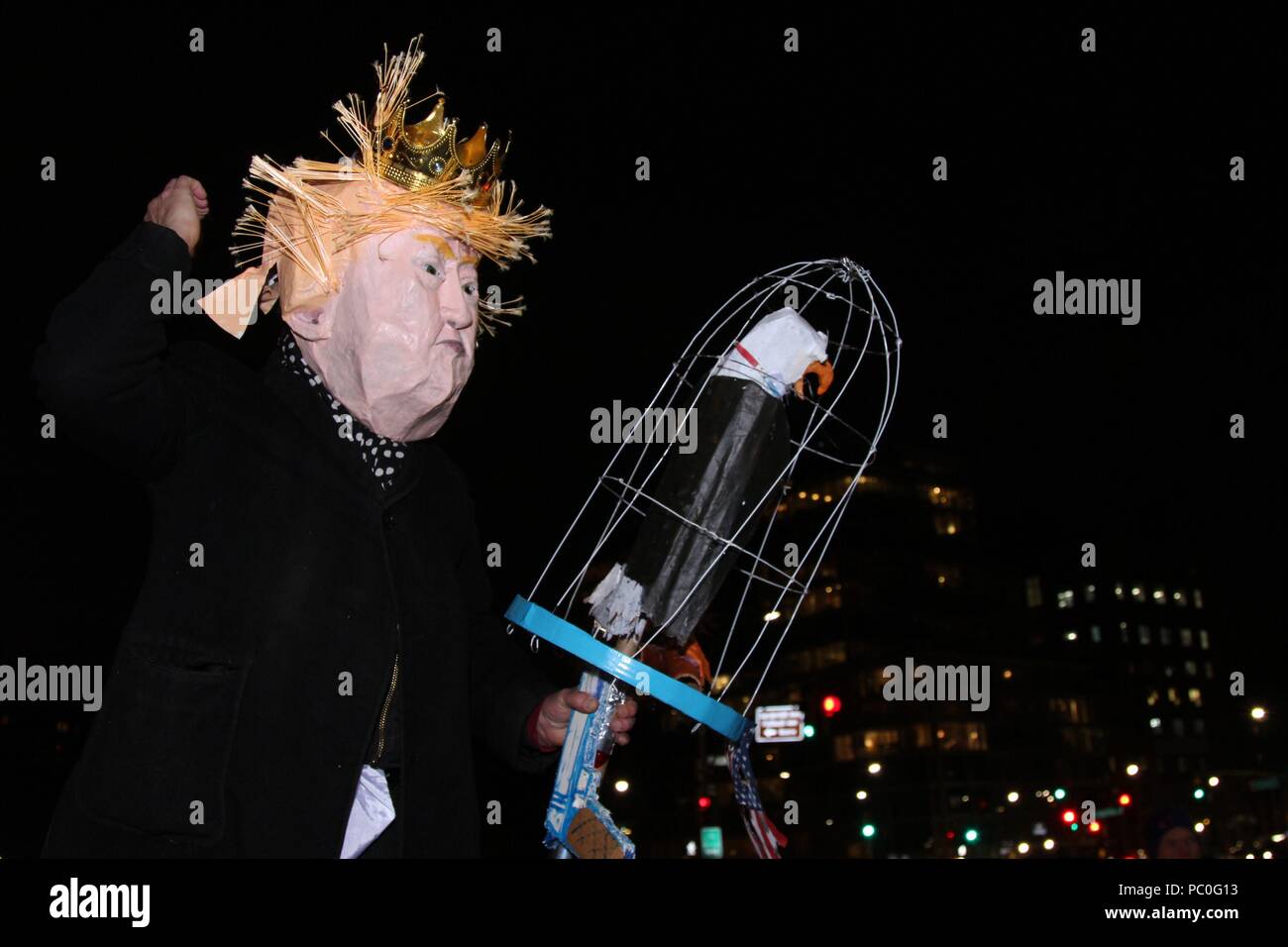 New York, NY USA. 30th. Jul, 2018. Known as the Trump Puppet performer ...