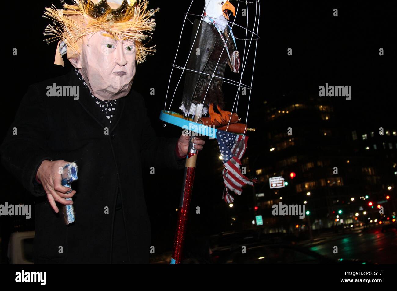 New York, NY USA. 30th. Jul, 2018. Known as the Trump Puppet performer ...