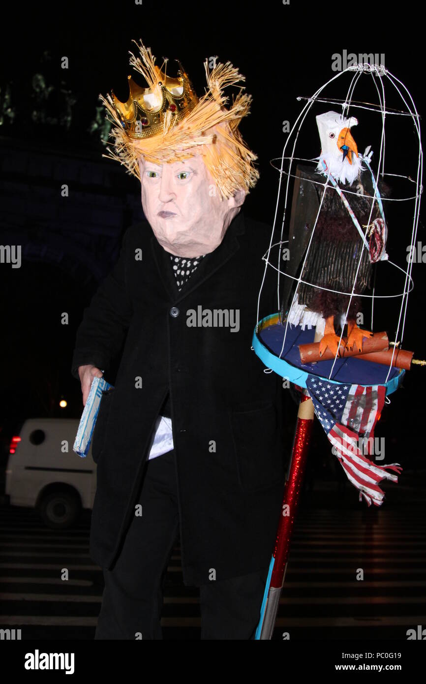 New York, NY USA. 30th. Jul, 2018. Known as the Trump Puppet performer ...