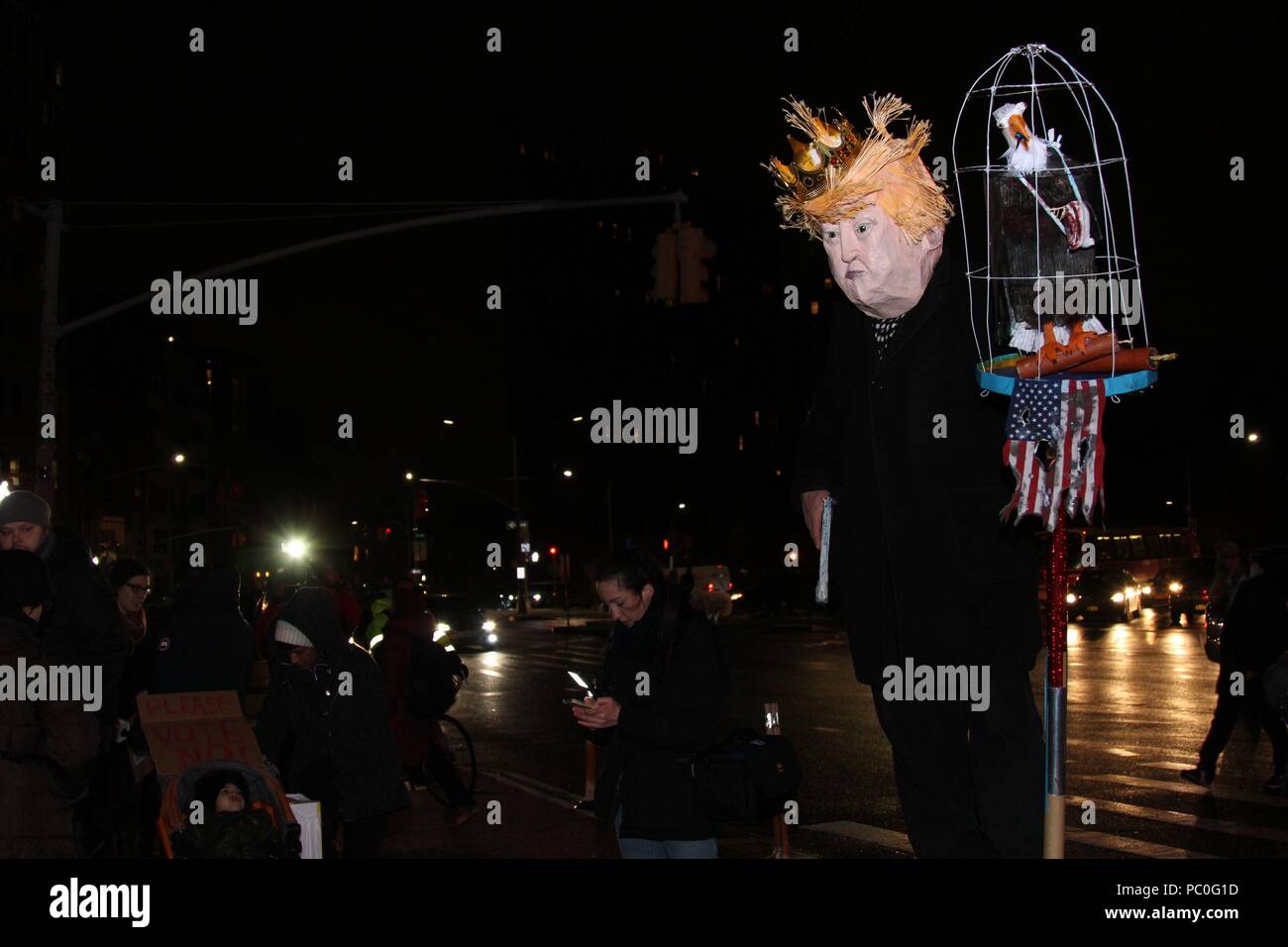 New York, NY USA. 30th. Jul, 2018. Known as the Trump Puppet performer ...