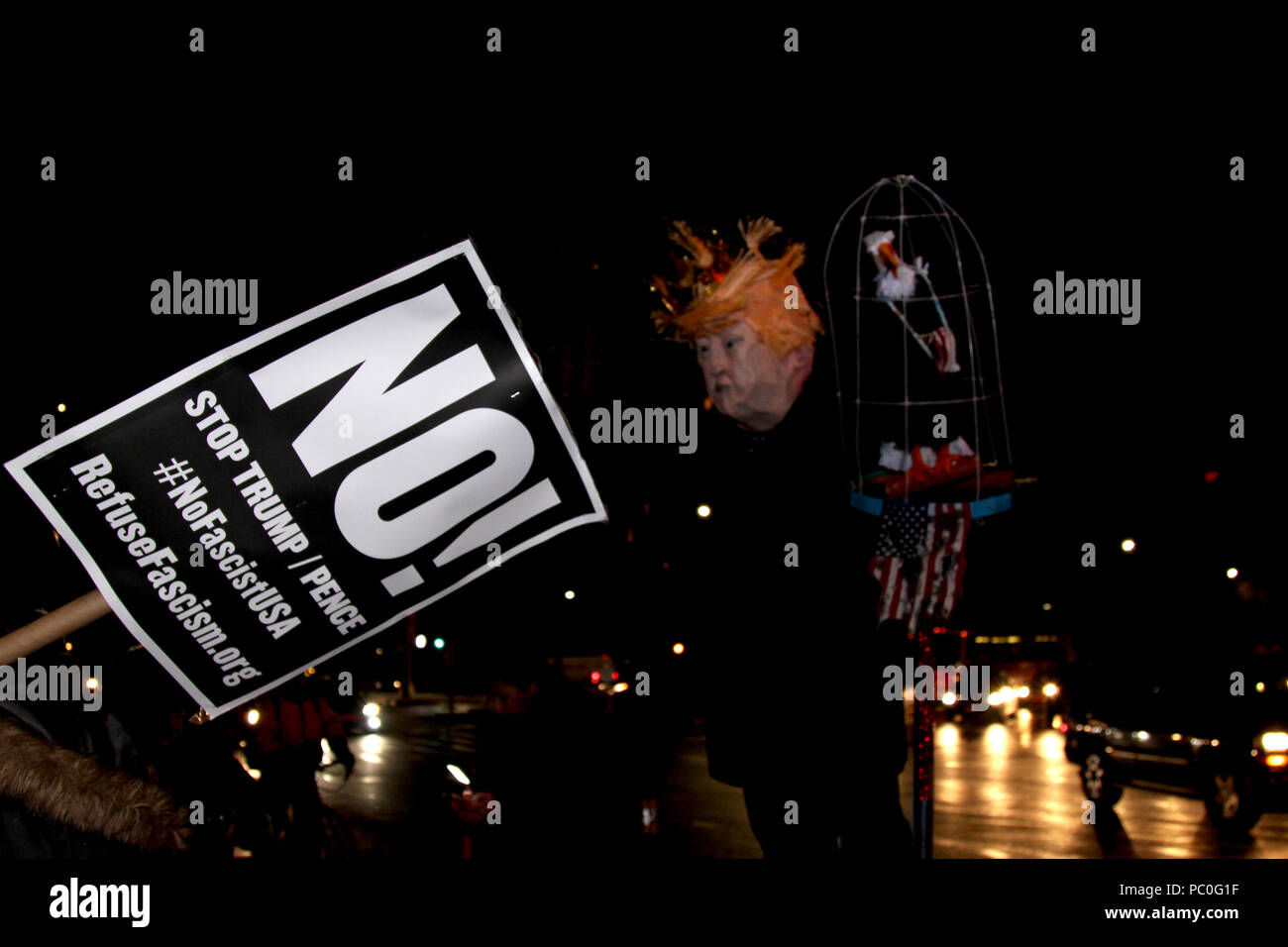 New York, NY USA. 30th. Jul, 2018. Known as the Trump Puppet performer ...